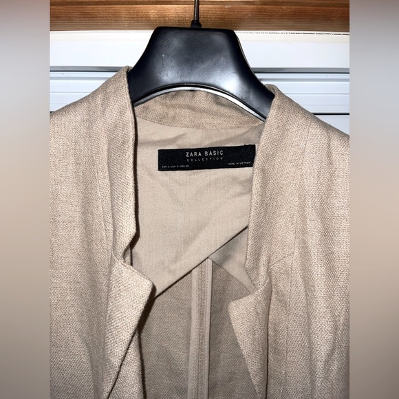 Zara | Jackets & Coats | Zara Basic Collection Linen Blazer | Poshmark